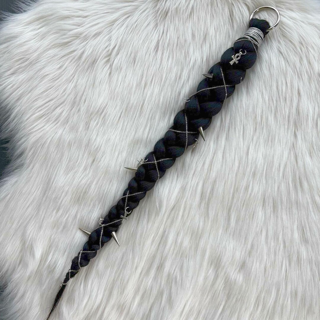 Gothic Spiked Braid Hair Extension: Wednesday Addams Cosplay - Etsy