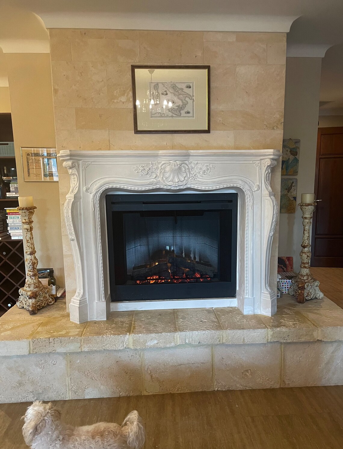 FREE Delivery*stone Fireplace Mantel, Lightweight Cast, Fireproof, Non ...