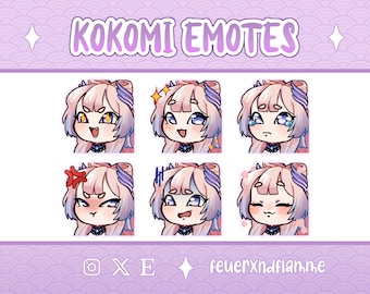 Kokomi Genshin Impact Emote Pack for Twitch, Discord & Youtube smile ...