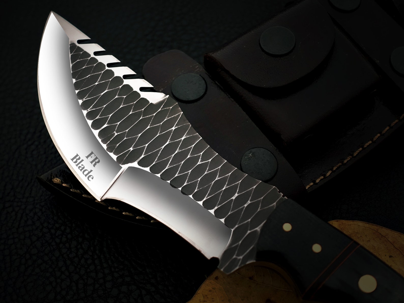 Handmade D2 Steel Tracker Knife With Himalayan Sheep Horn Scales" Gift ...