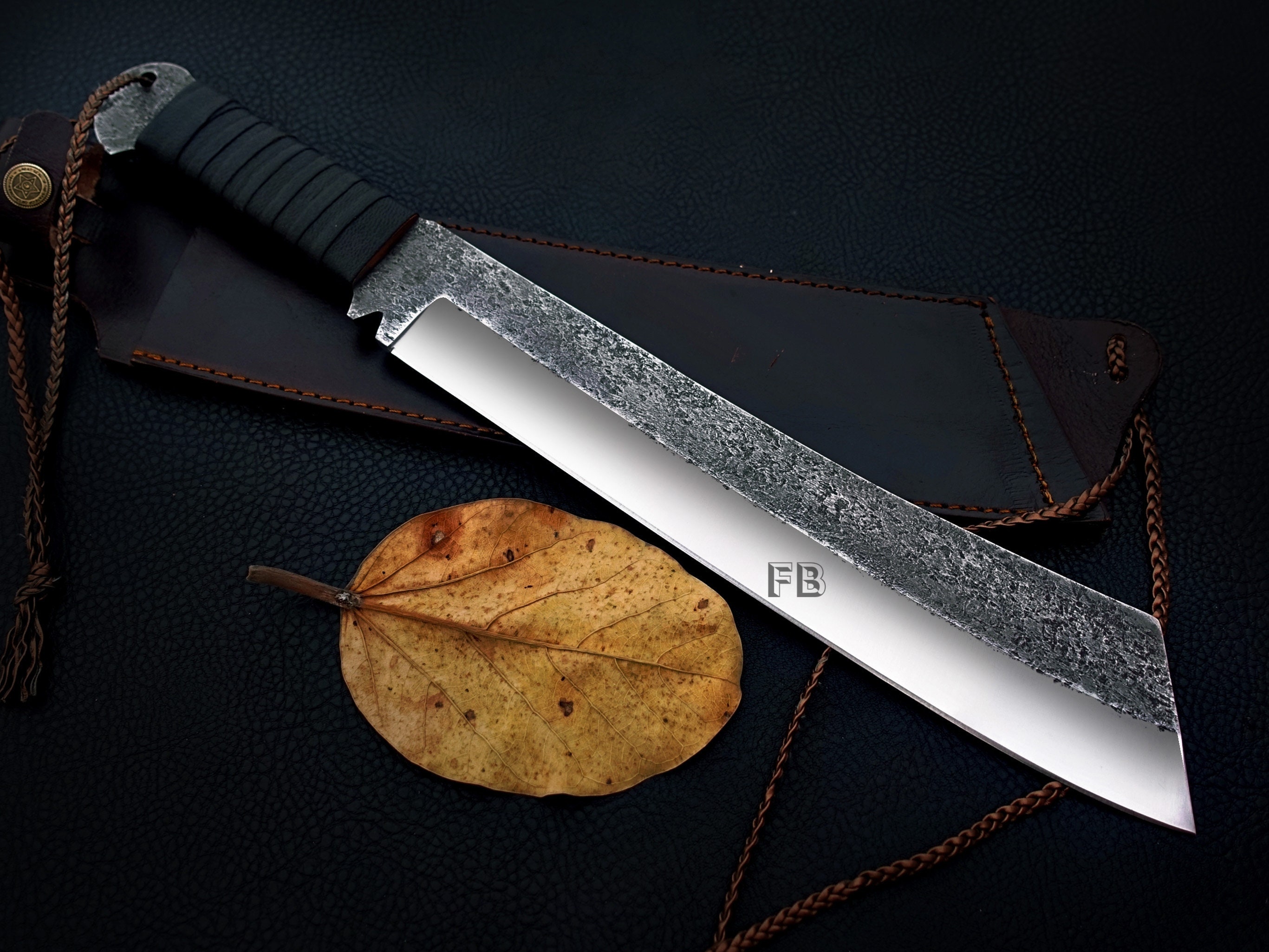 Rambo Machete IV 17" Custom Handmade 1095 High Carbon Steel Blade ...