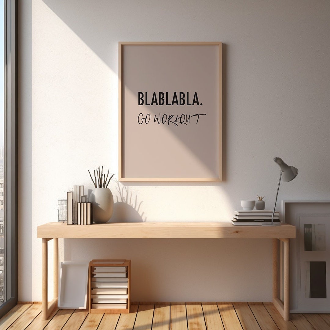 Go Workout Print, Gym Wall Art, Gym Sign, Workout Print, Wall Art ...