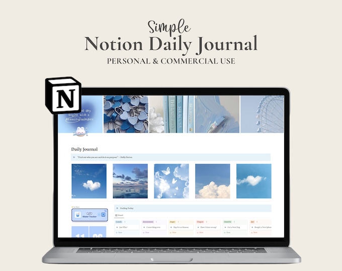 PLR Notion Daily Journal | Digital Journal | Accomplish Goals ...