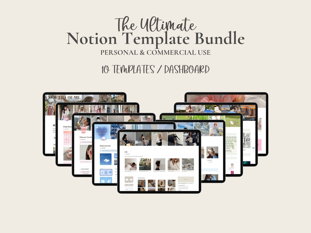 Ultimate PLR 10 Notion Template Bundle | Digital Planner Templates ...