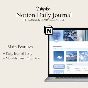 PLR Notion Daily Journal | Digital Journal | Accomplish Goals | Productivity Planner | Create ...