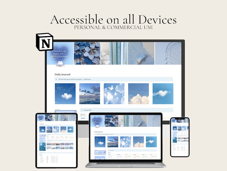 PLR Notion Daily Journal | Digital Journal | Accomplish Goals ...