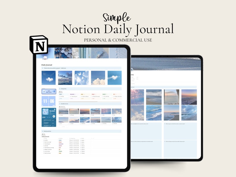 PLR Notion Daily Journal | Digital Journal | Accomplish Goals ...