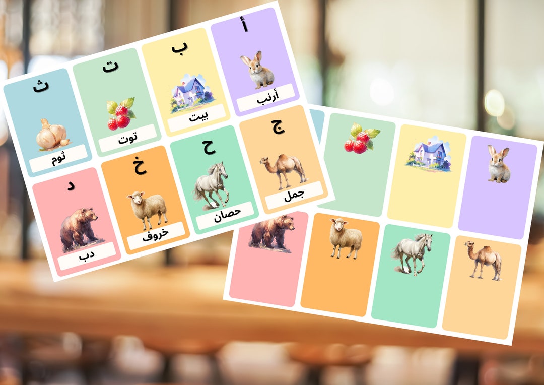 Arabic Alphabet Flash Cards for Kids Printable Learning Kit Bonus ...