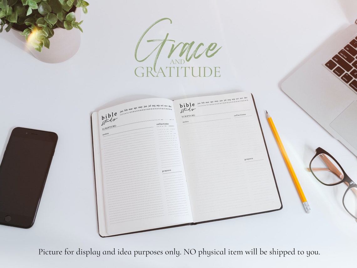 Minimalist Printable Bible Study Notes Template | Bible Study PDF ...