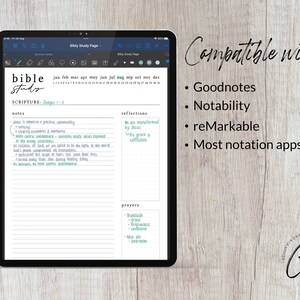 Minimalist Printable Bible Study Notes Template | Bible Study PDF ...
