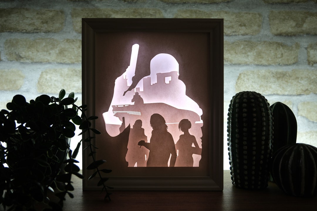 Cyberpunk-inspired Shadow Box Lamp Futuristic LED Light Display for ...