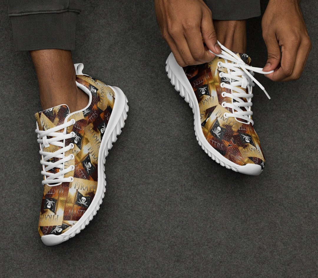 Pirate Masters Pirate Skull and Cross Swords Jolly Roger Halloween Mens Athletic Shoes - Etsy