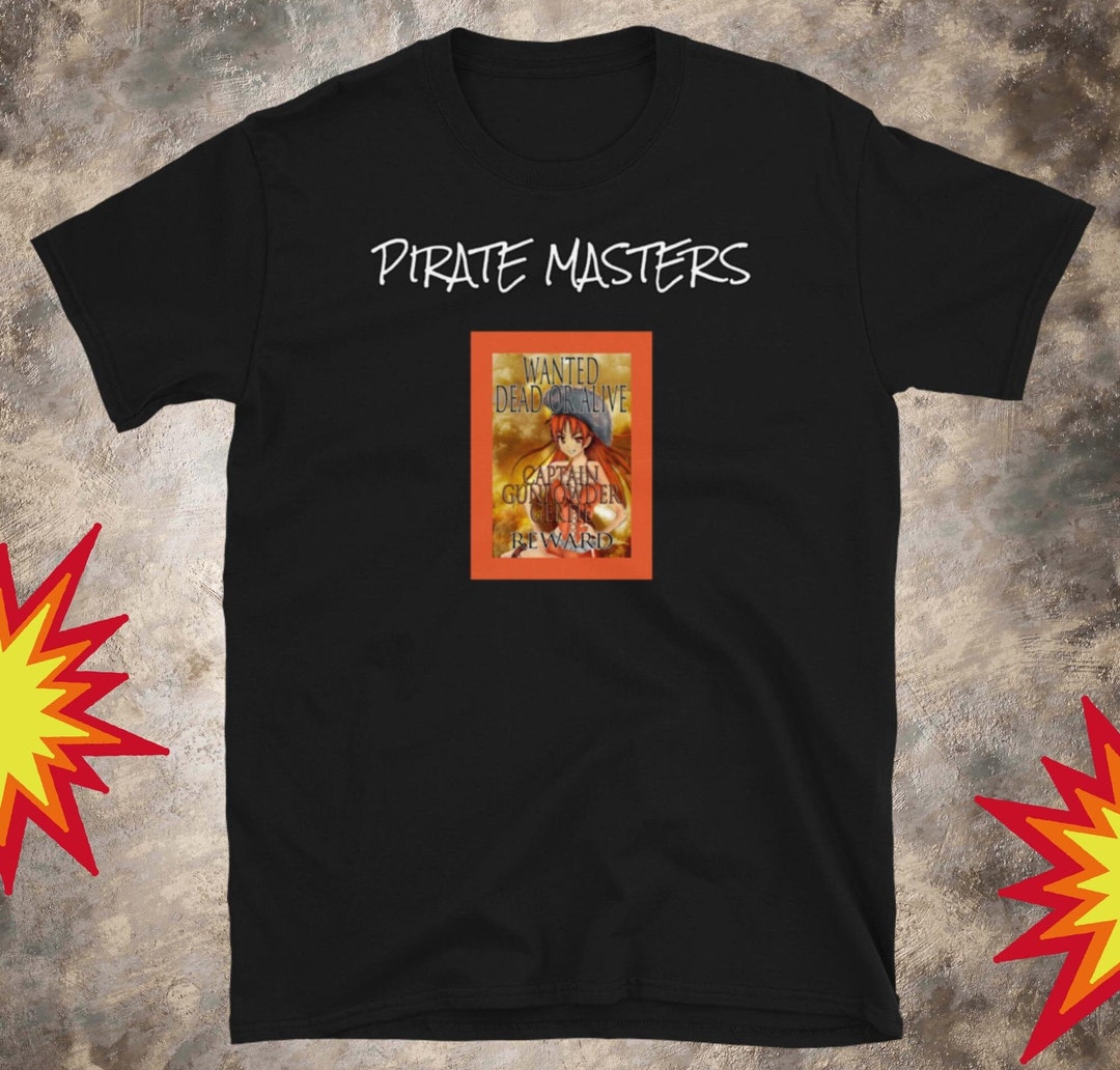 Pirate Masters Pirate Captain Gunpowder Gertie Black Short Sleeve Unisex T-shirt - Etsy
