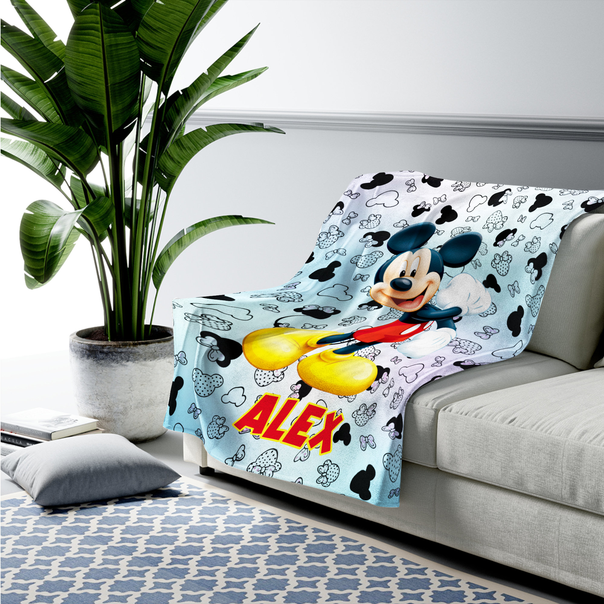 Mickey Mouse Blanket, Mickey Mouse Blanket, Mickey Mouse Birthday Gifts ...