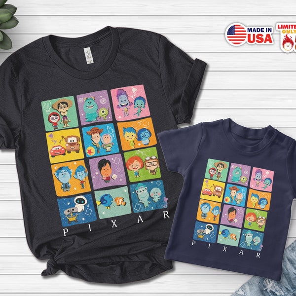Pixar Characters Shirt - Etsy