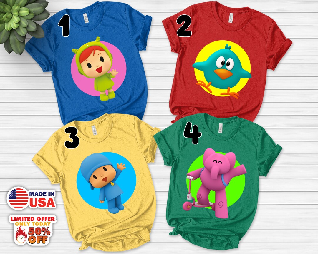 Pocoyo Birthday Shirt Pocoyo Family Shirt Pocoyo Family - Etsy
