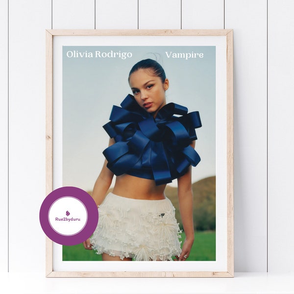 Olivia Rodrigo Vampire Poster - Etsy