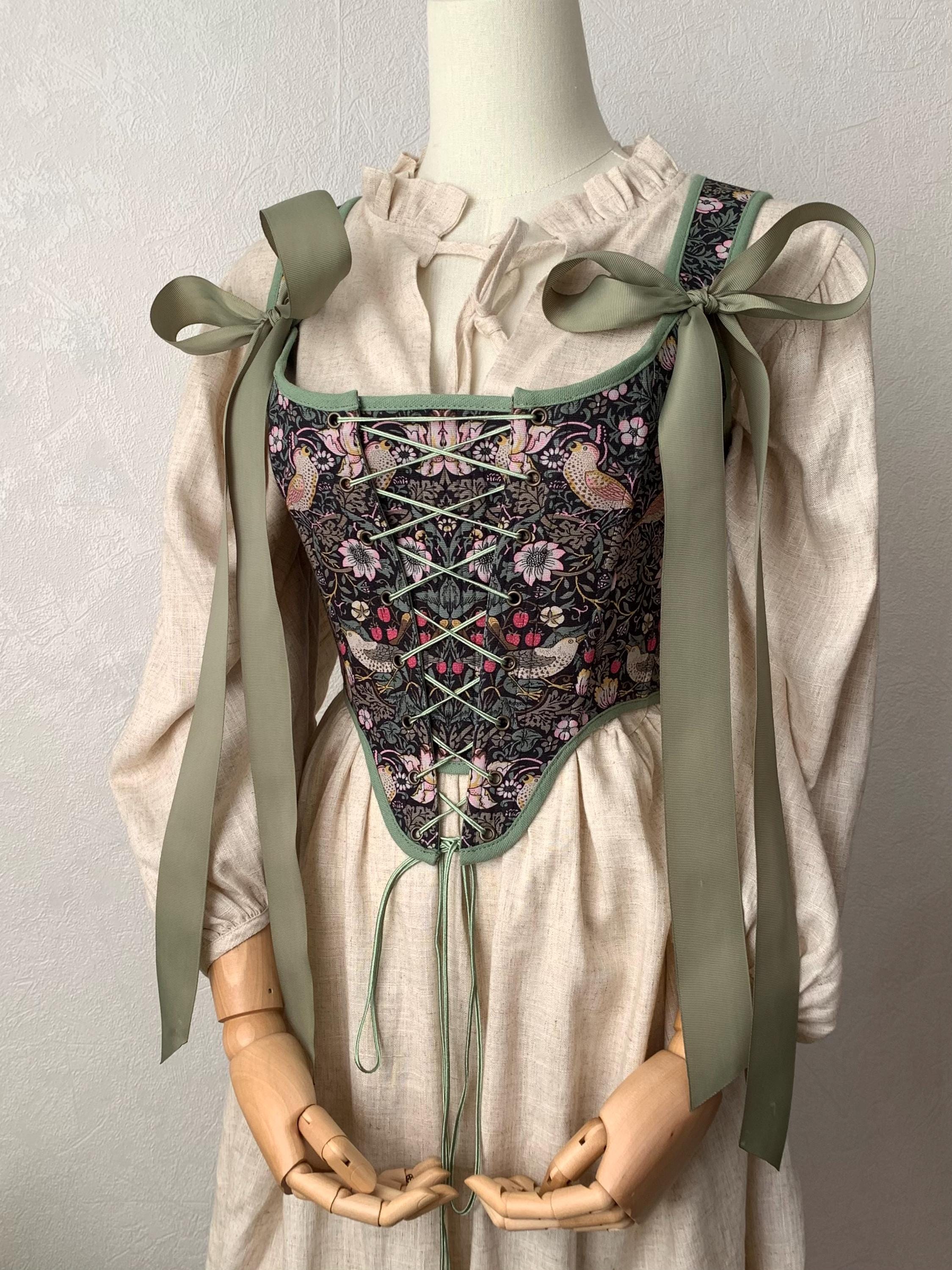 Reversible William Morris Corset | Botanical Floral Overbust Corset ...