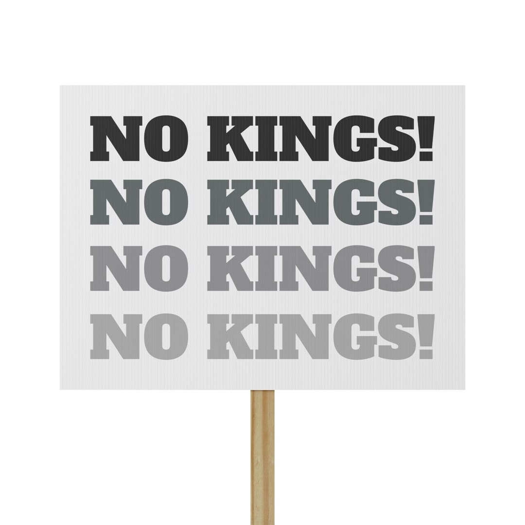 No Kings! Protest Sign: Activist Rally Prop, Social Justice - Etsy Canada