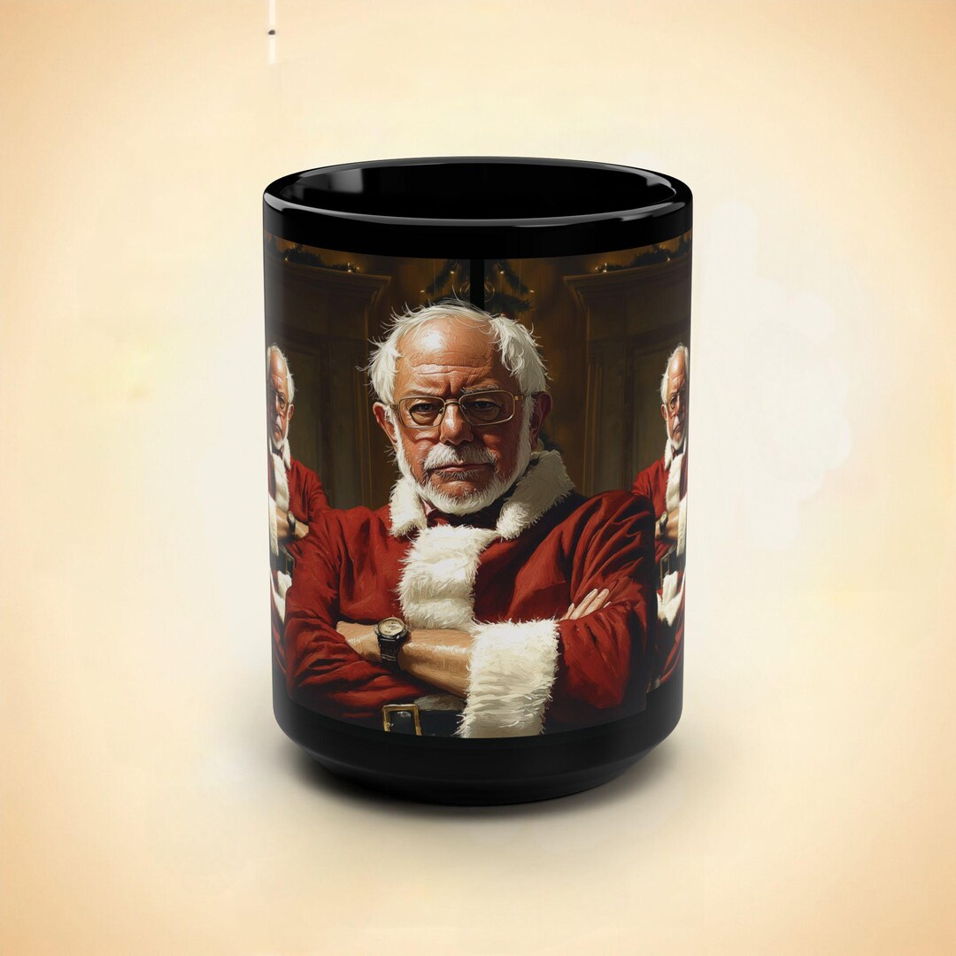 Bernie Santas Angry Sanders Black Tea Cup Coffee Mug - Etsy