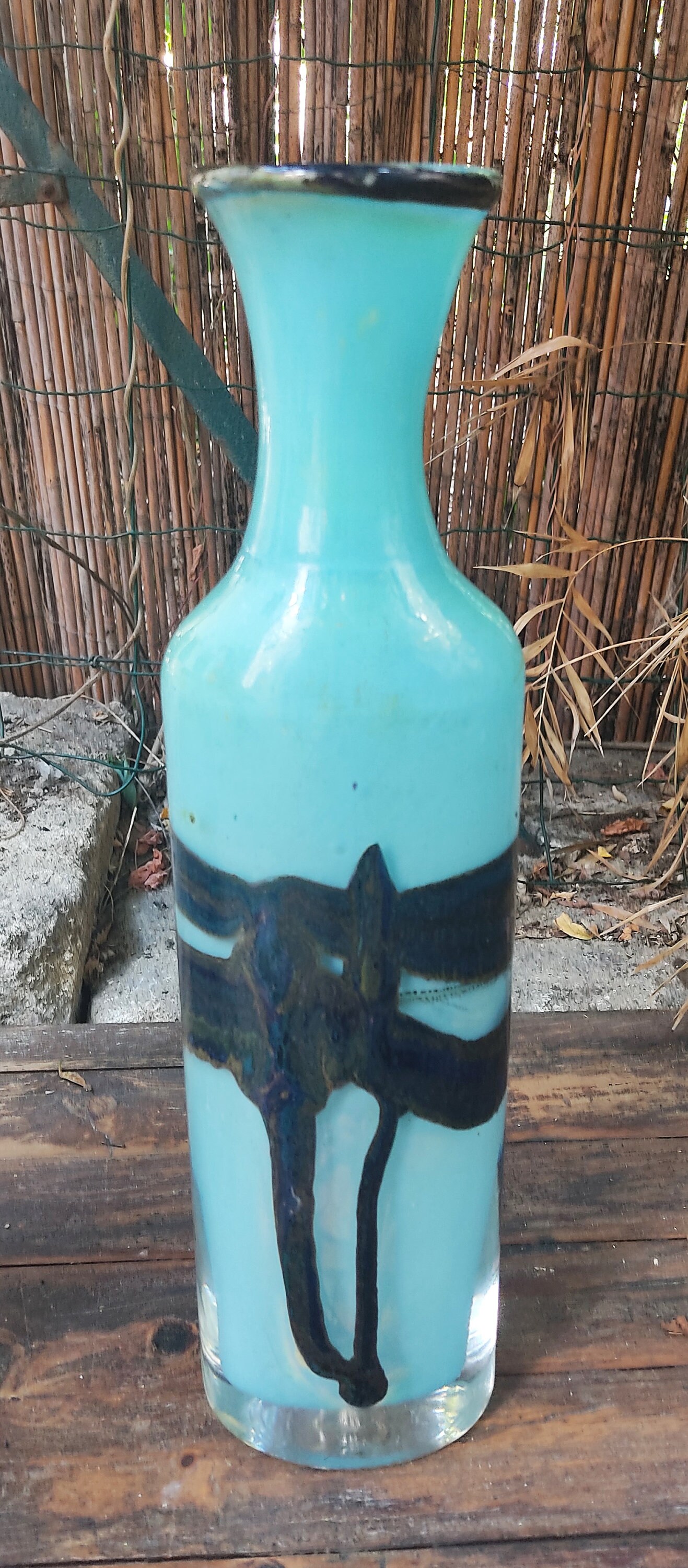 Tall Blue val Saint Lambert Vase by Herman & Leloup - Etsy