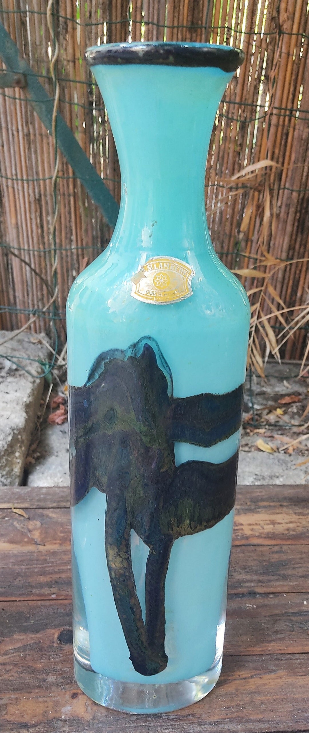 Tall Blue val Saint Lambert Vase by Herman & Leloup - Etsy