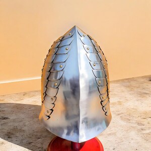 Medieval Roa Bascinet Helmet 18 Gauge Knight Viking Helmet Gift - Etsy