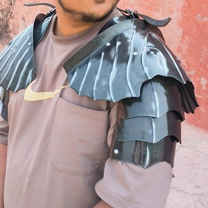 Medieval Steel Armour Shoulder- Medieval Knight Scale Steel Pair of ...