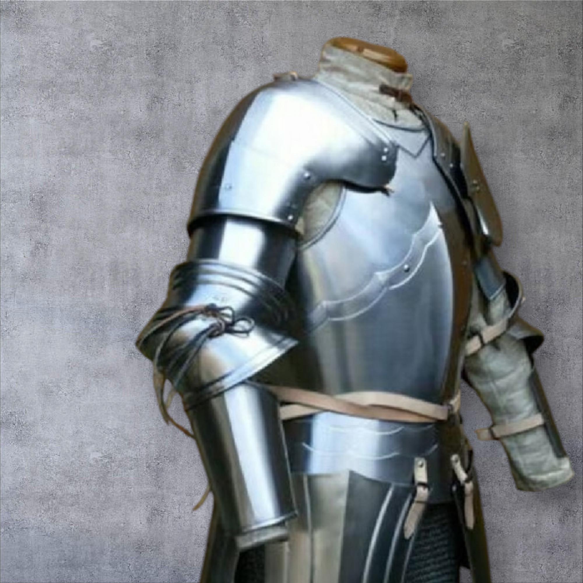 Medieval Knight Half Armor Suit, Handmade Steel Armor, Renaissance ...