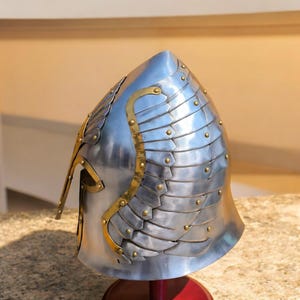 Medieval Roa Bascinet Helmet 18 Gauge Knight Viking Helmet Gift - Etsy