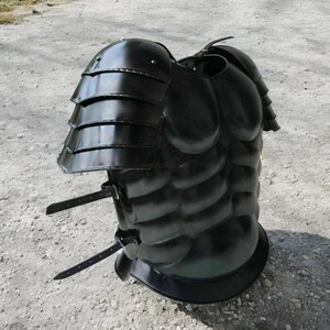 Medieval Black Spartan Muscle Armour Jacket With Shoulder,roman's ...
