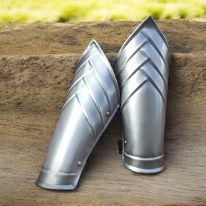 Medieval Knight Warrior Pair of Bracers Arm Larp Armor for Fantasy ...