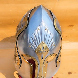 Medieval Roa Bascinet Helmet 18 Gauge Knight Viking Helmet Gift - Etsy