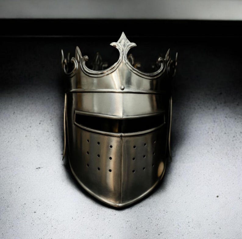 Medieval Queen/king Crown Helmet – Wearable Steel Armor for Cosplay ...