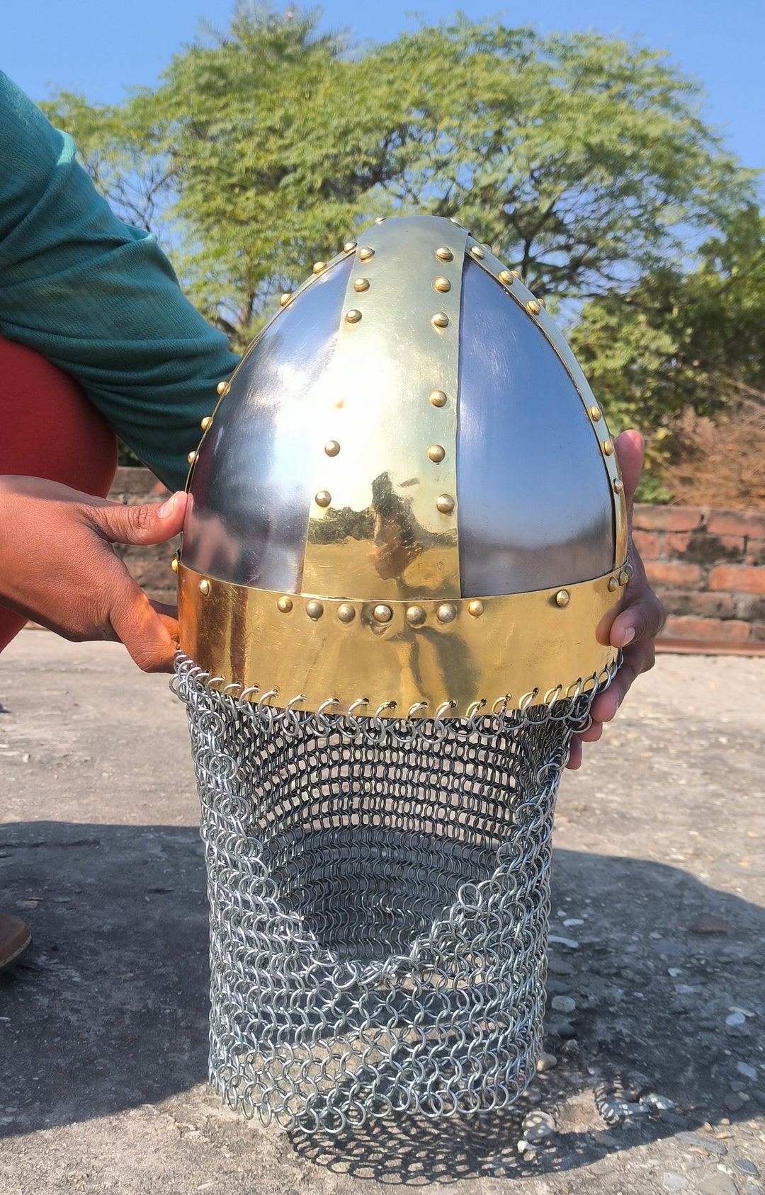 Medieval Spangenhelm Helmet Medieval Knight Helmet Battle Ready Knight ...