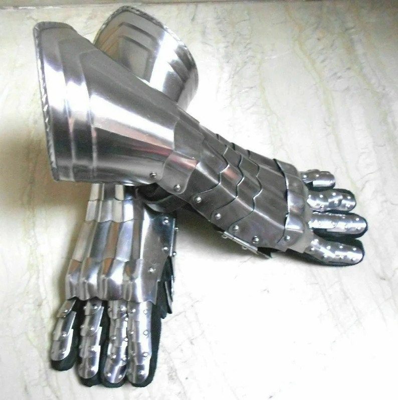 Medieval Armor Gloves : Medieval Steel Knight Gauntlet Armor, Fully ...