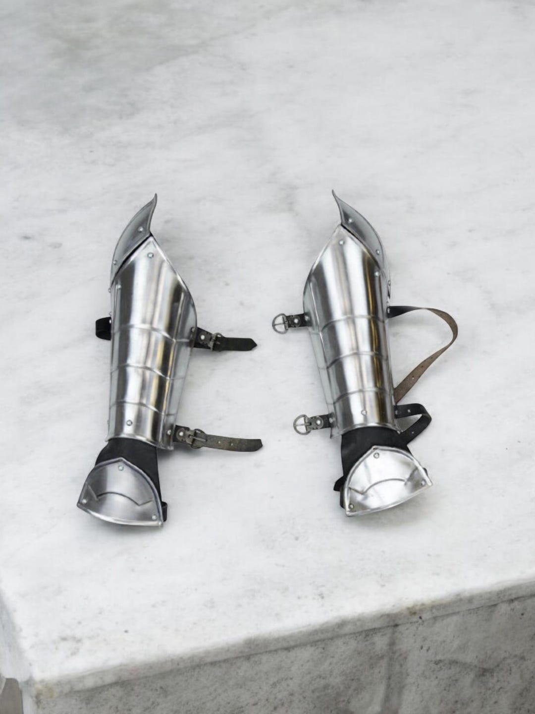 Medieval Steel Arm Bracers With Hand and Elbow Armor Viking Arm Bracers ...