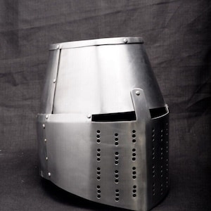 Medieval Crusader Armor Helmet Solid Steel Handmade Replica Helmet SCA ...