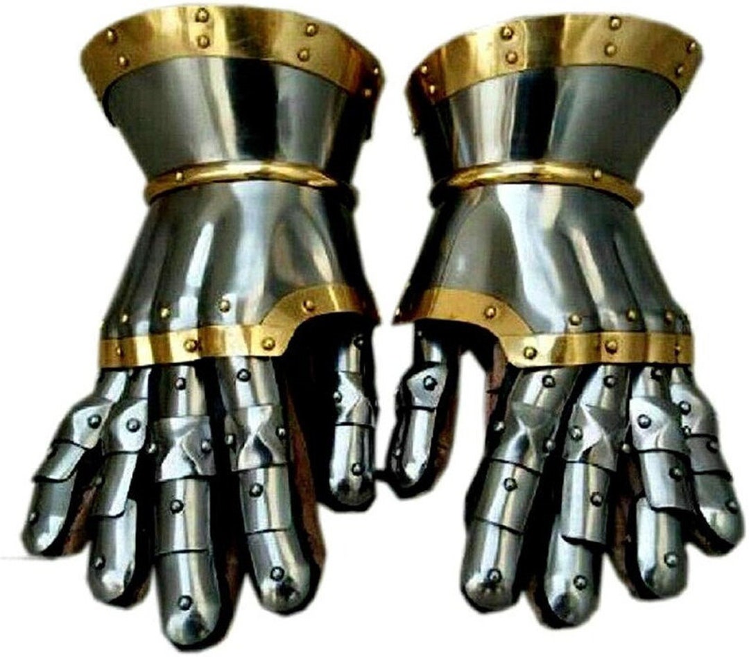Medieval Steel Knight Gloves Functional Gauntlet Halloween - Etsy