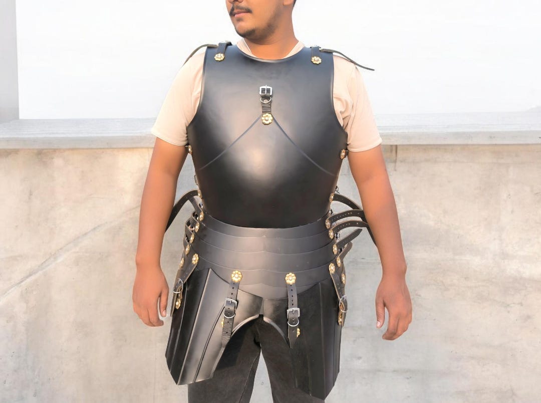 Medieval Armour Black Jacket -jacket, Breasplate Costume Halloween Item ...