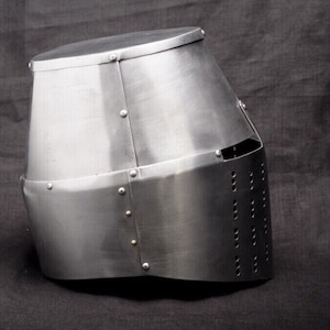 Medieval Crusader Armor Helmet Solid Steel Handmade Replica Helmet SCA ...