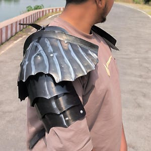 Medieval Steel Armour Shoulder- Medieval Knight Scale Steel Pair of ...