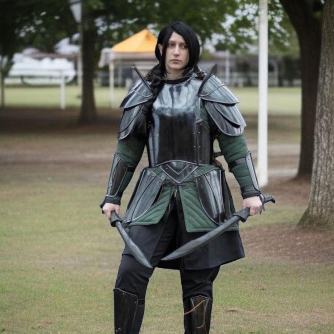 Handmade Blackened Steel Queen of Elves Armor: 18-gauge Larp/cosplay - Etsy