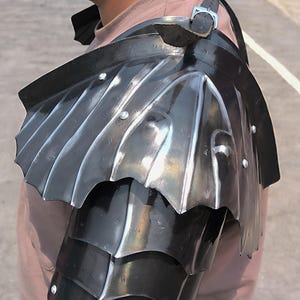 Medieval Steel Armour Shoulder- Medieval Knight Scale Steel Pair of ...