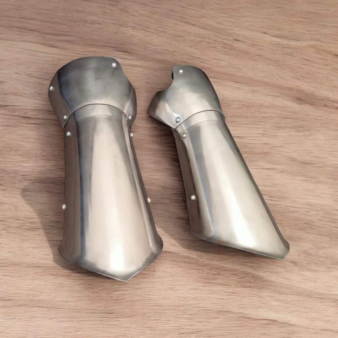 Medieval Steel Fingerless Gauntlets: Articulated Gothic Armor, LARP ...