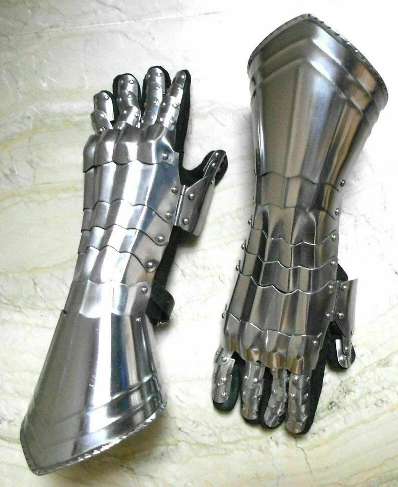 Medieval Armor Gloves : Medieval Steel Knight Gauntlet Armor, Fully ...