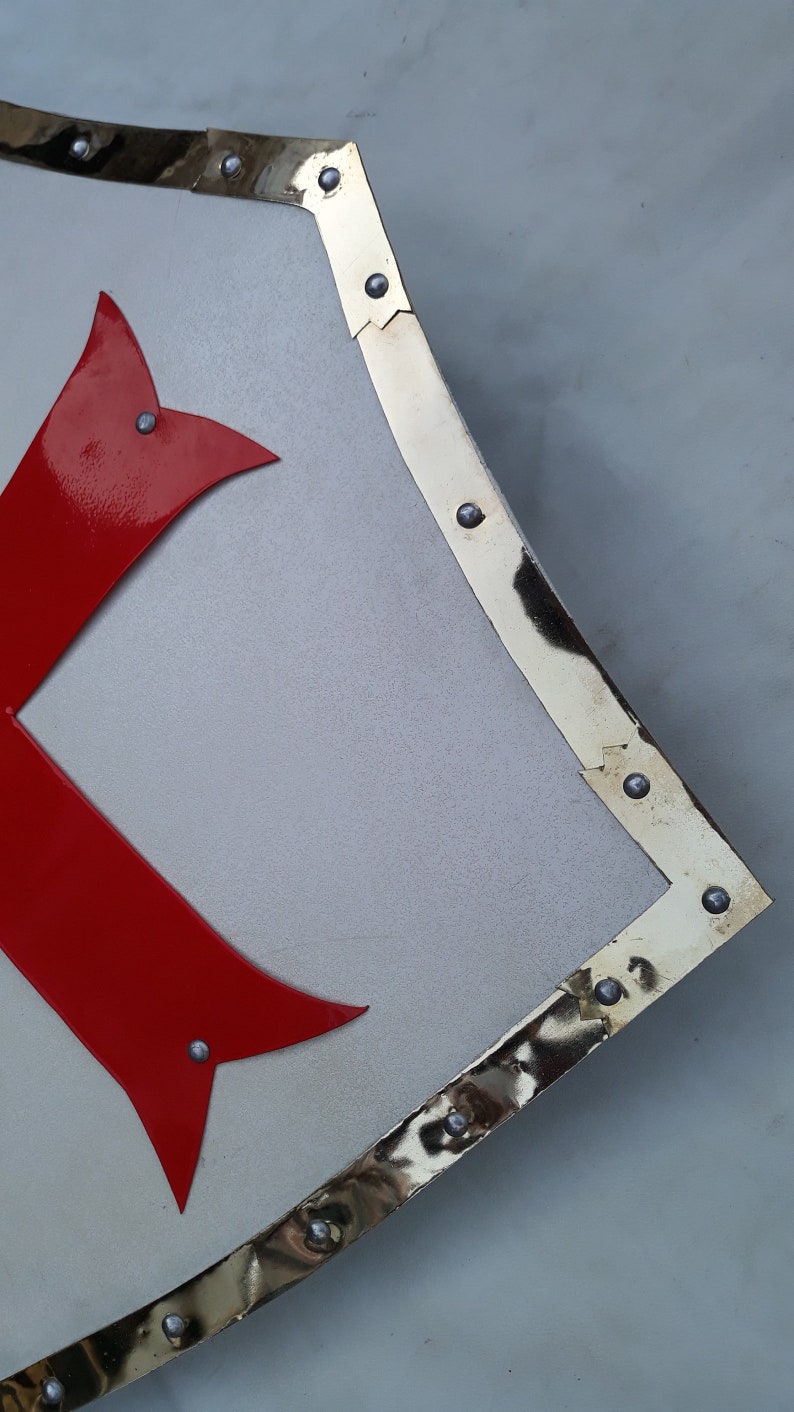 Medieval Red Cross Templar Shield Knight Templar Shield - Etsy