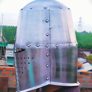 Medieval Crusader Helmet, Bucket Helmet - Etsy Canada