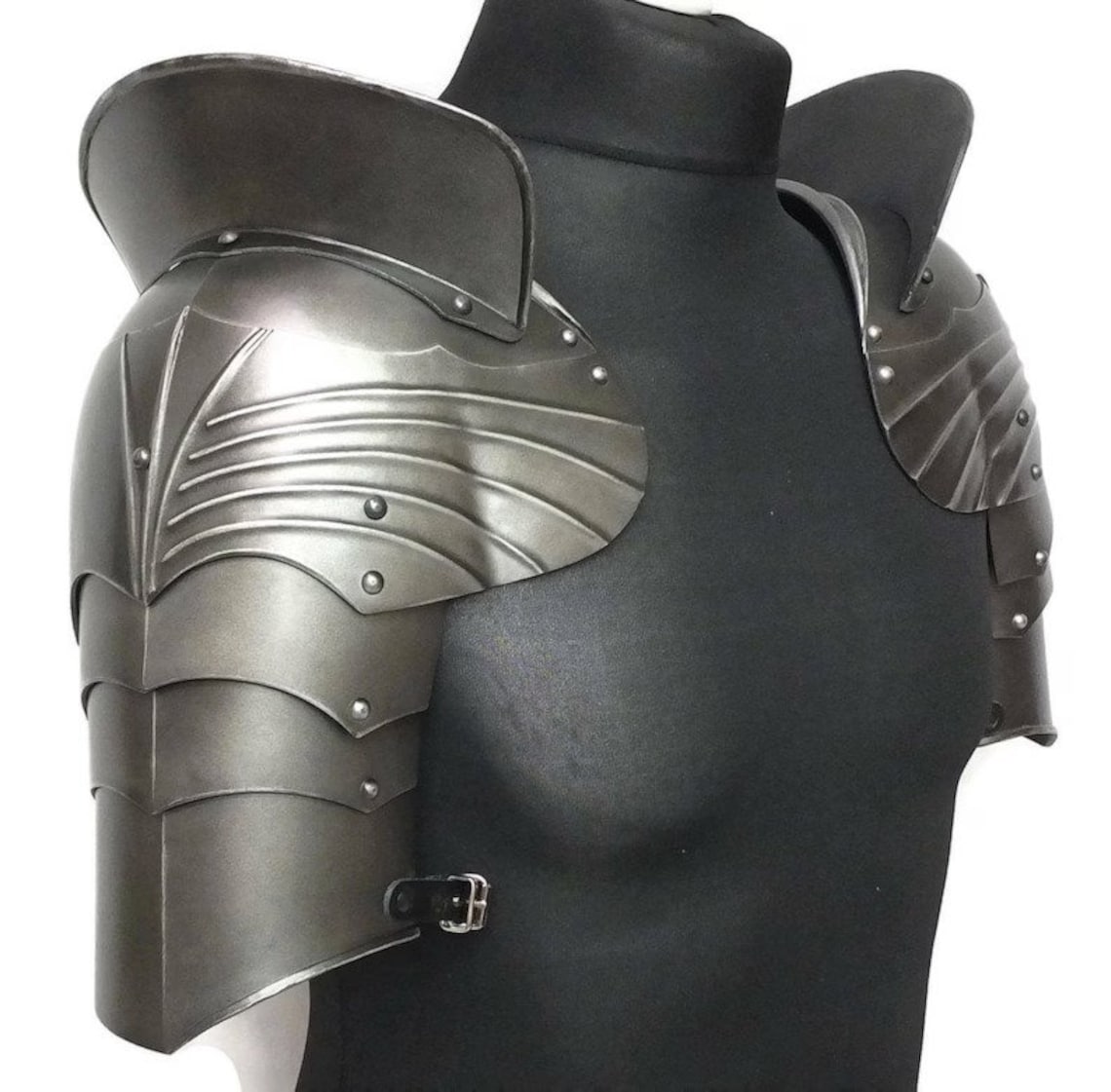 Shoulder Armor Knights Crusader Shoulder Gothic Pair of Pauldrons Steel ...