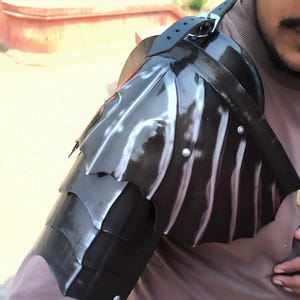Medieval Steel Armour Shoulder- Medieval Knight Scale Steel Pair of ...